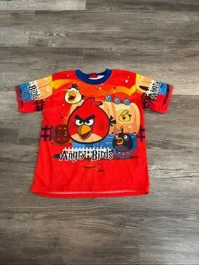 angry birds | Shirts & Tops | Angry Birds Kids Red Graphic Tee | Poshmark
